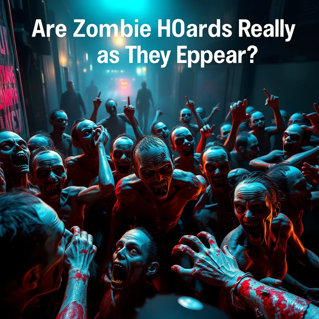 Are Zombie Hoards in Video Games Really as They Appear? : LevelUpTalk