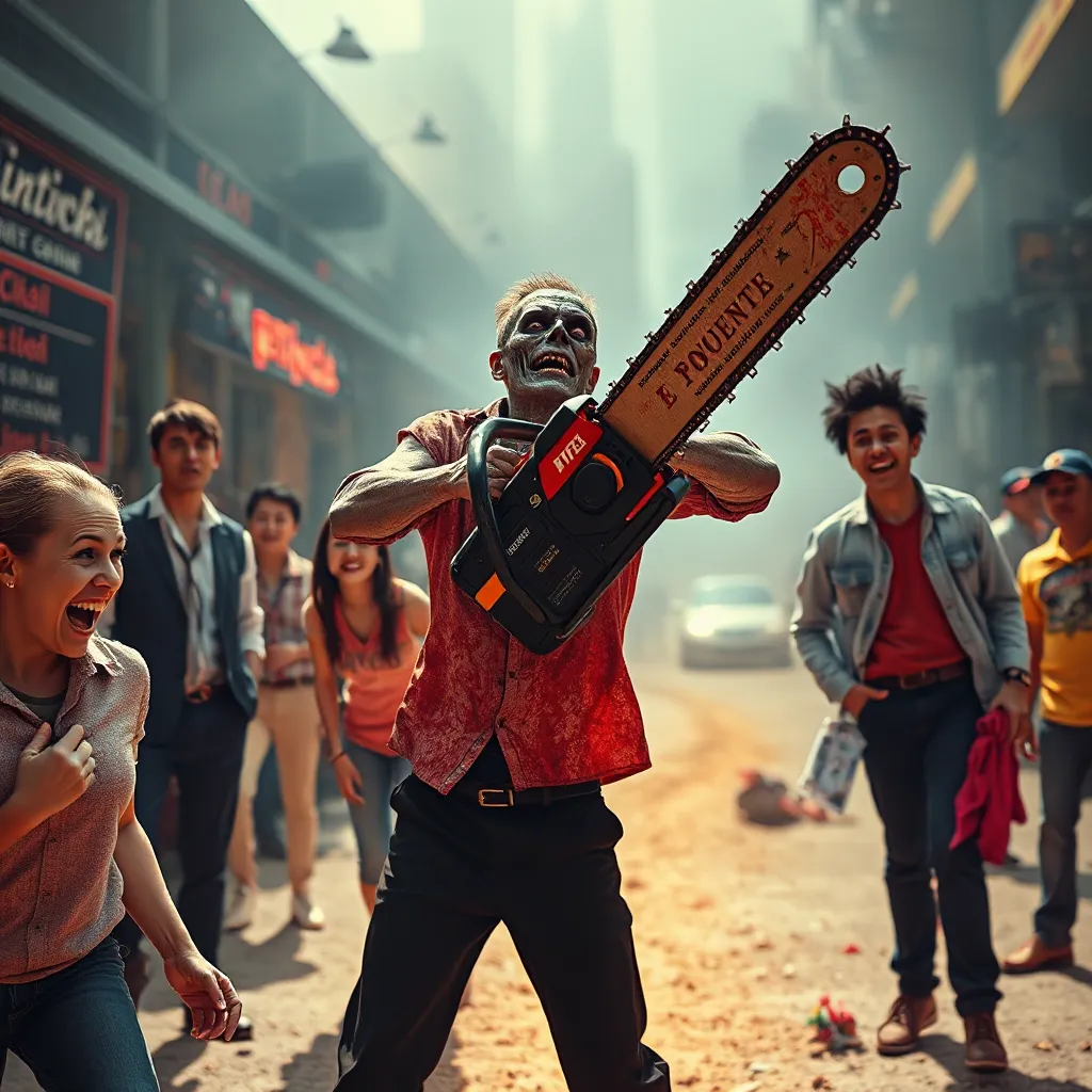 Zombie Encounter: The Chainsaw Chase That Left Us Laughing : LevelUpTalk