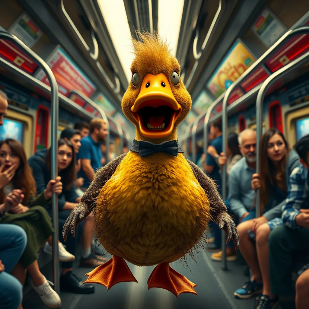 Zombie Duck Takes on Train: A Hilarious Encounter : LevelUpTalk